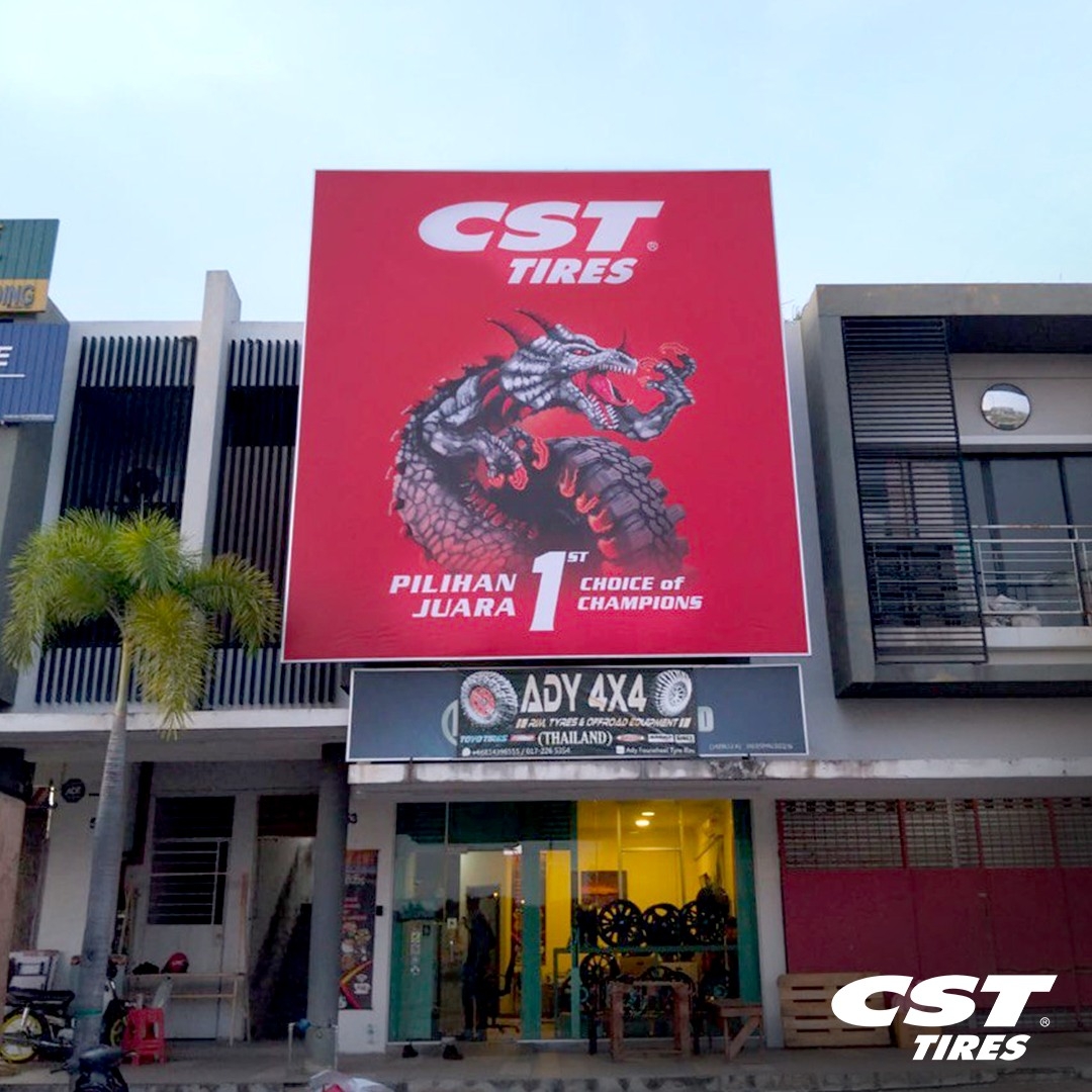 New CST Tires signage spotted at Ady Fourwheel Tyre & Rim - CST Tires ...